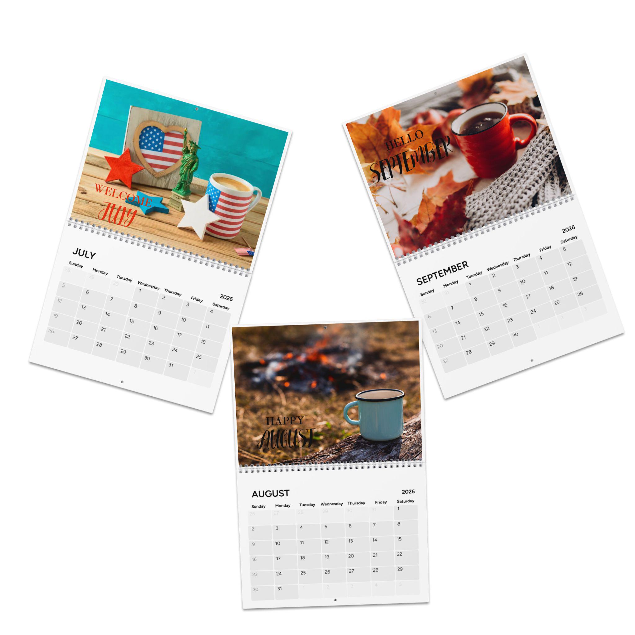 Coffee Time 2026 Wall Calendar: Cozy Seasonal Coffee Decor - Etsy