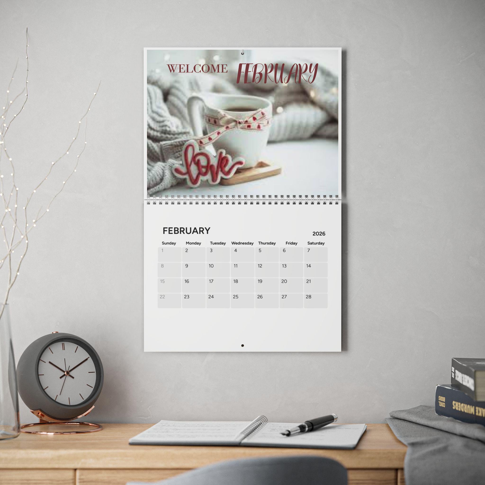 Coffee Time 2026 Wall Calendar: Cozy Seasonal Coffee Decor - Etsy