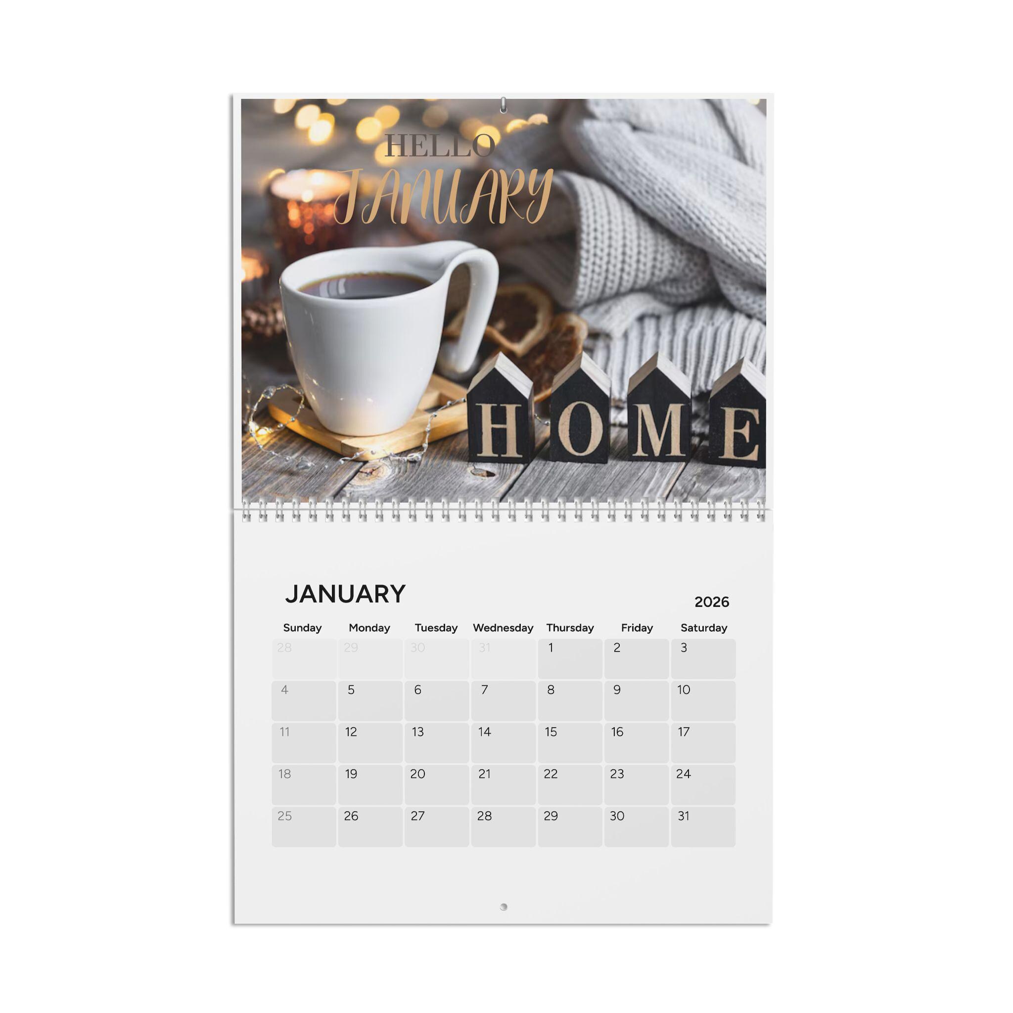 Coffee Time 2026 Wall Calendar: Cozy Seasonal Coffee Decor - Etsy