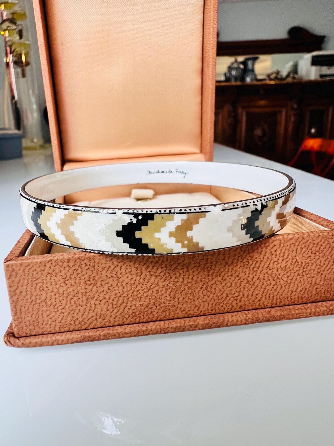 Michaela Frey Enamel Bangle Bracelet. Vintage Michaela Frey Bangle ...