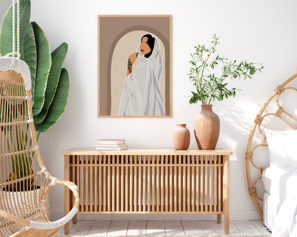 Sudanese Minimal Art, Sudan Art Poster, Kandaka, Nubian Queen, Gift for ...
