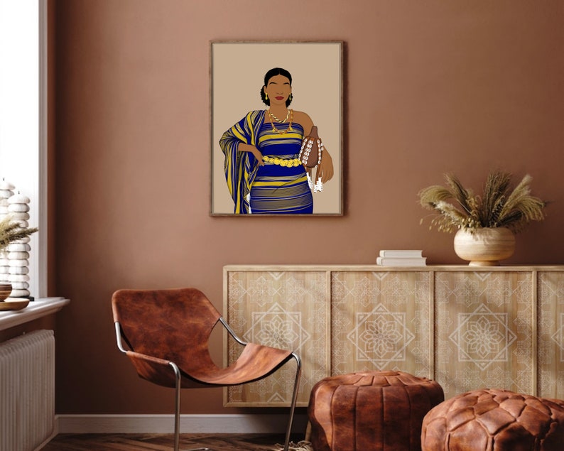 Somali Woman Wall Art | Digital Download | Somali Dirac Print | African ...
