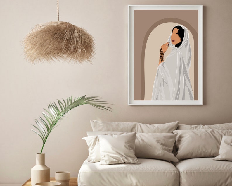 Sudanese Minimal Art, Sudan Art Poster, Kandaka, Nubian Queen, Gift for ...