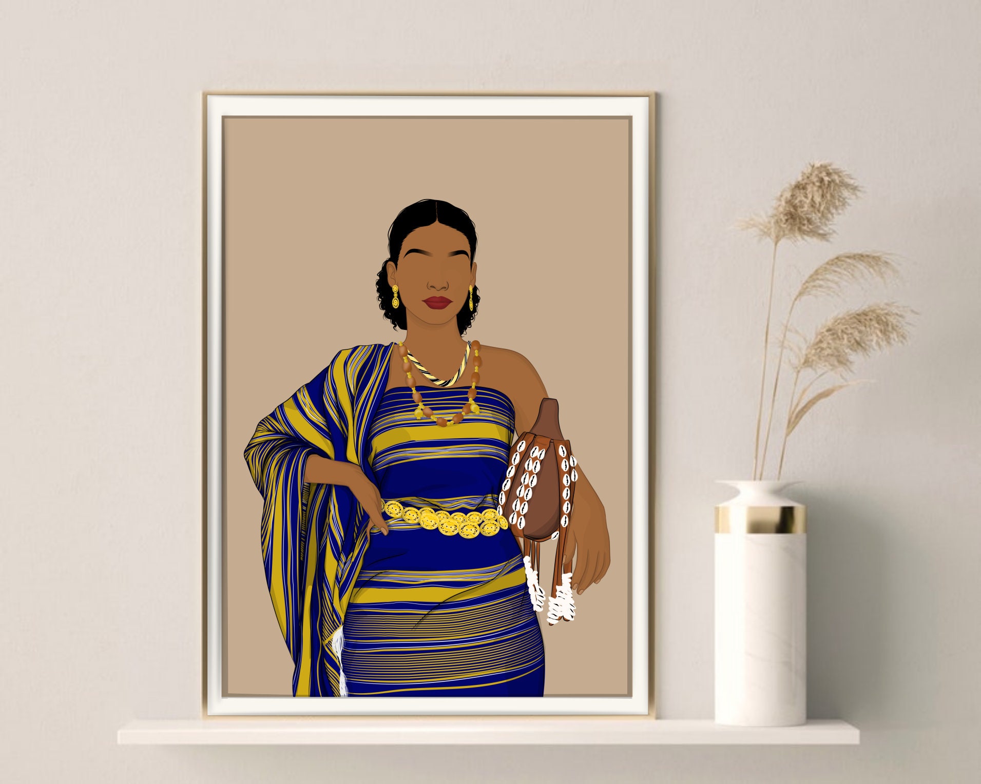 Somali Woman Wall Art | Digital Download | Somali Dirac Print | African ...