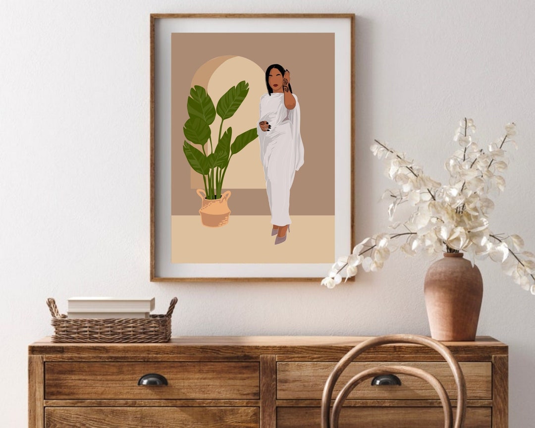 Sudanese Minimal Art, Sudan Art Poster, Kandaka, Nubian Queen, Gift for ...
