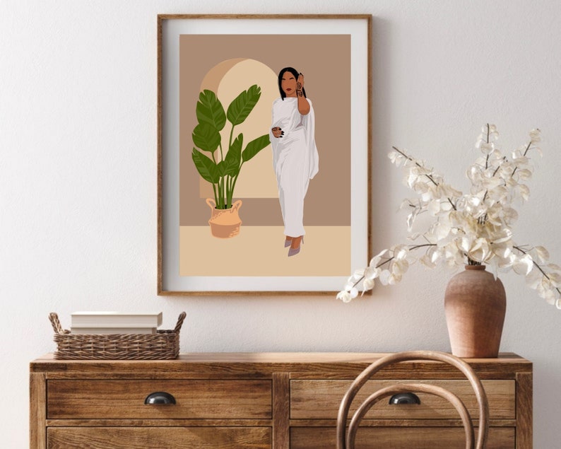 Sudanese Minimal Art, Sudan Art Poster, Kandaka, Nubian Queen, Gift for ...