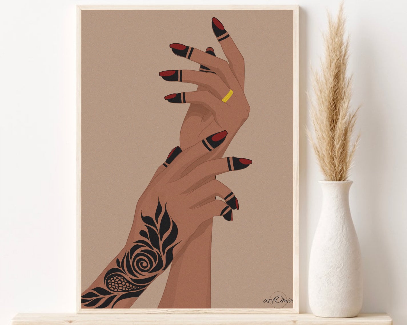 Henna Art Sudanese Henna Sudan Wall Art Sudanese Minimal - Etsy