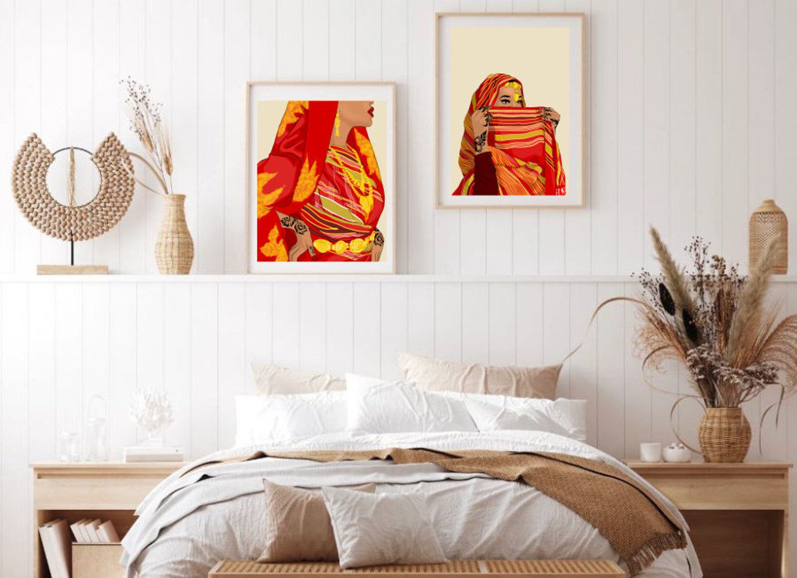 Set of 2 Somali Woman Wall Art | Somali Woman Print | African Art ...