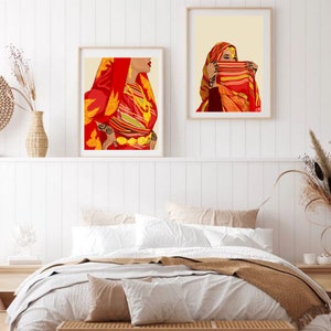 Set of 2 Somali Woman Wall Art | Somali Woman Print | African Art ...