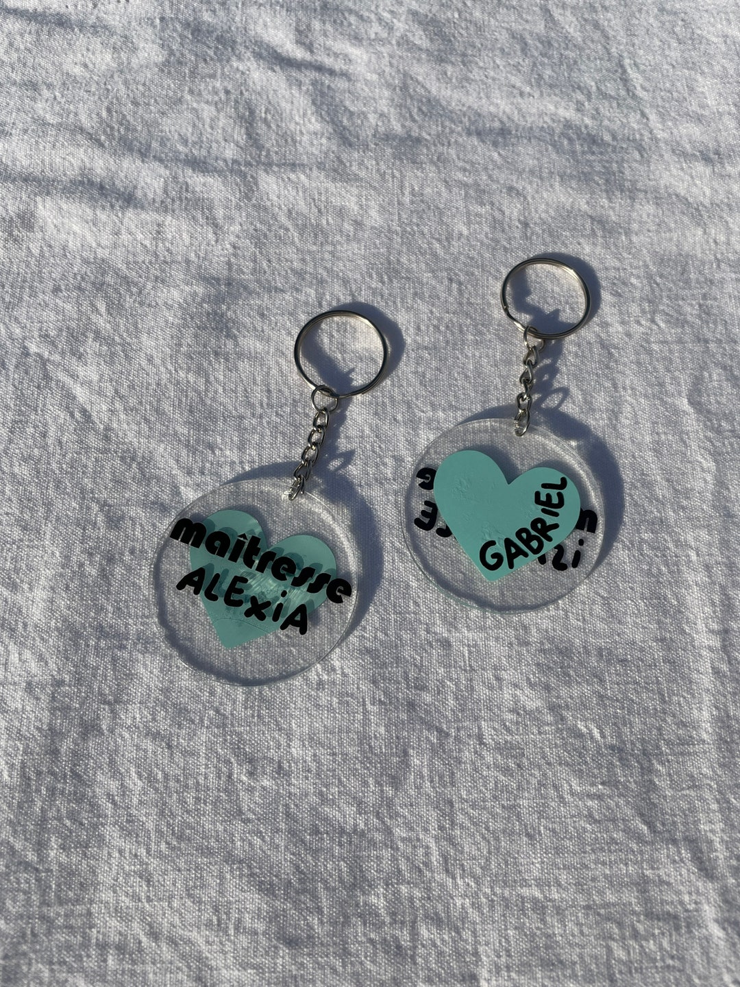 Transparent Keychains for End of the Year Gift - Etsy
