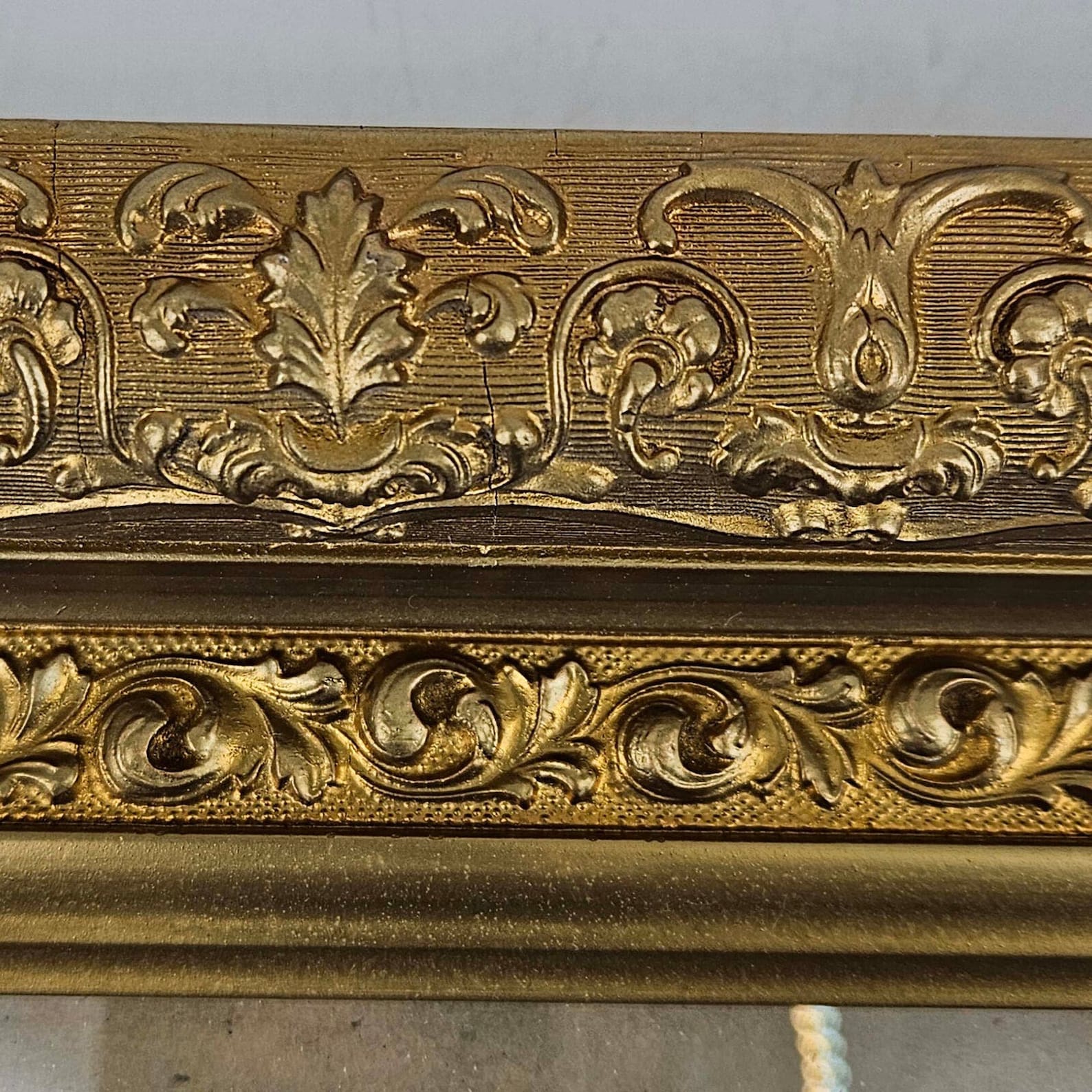 Vintage Antique Gilded Gold Picture Frame Gilt Wood and Gesso for 14X11 ...
