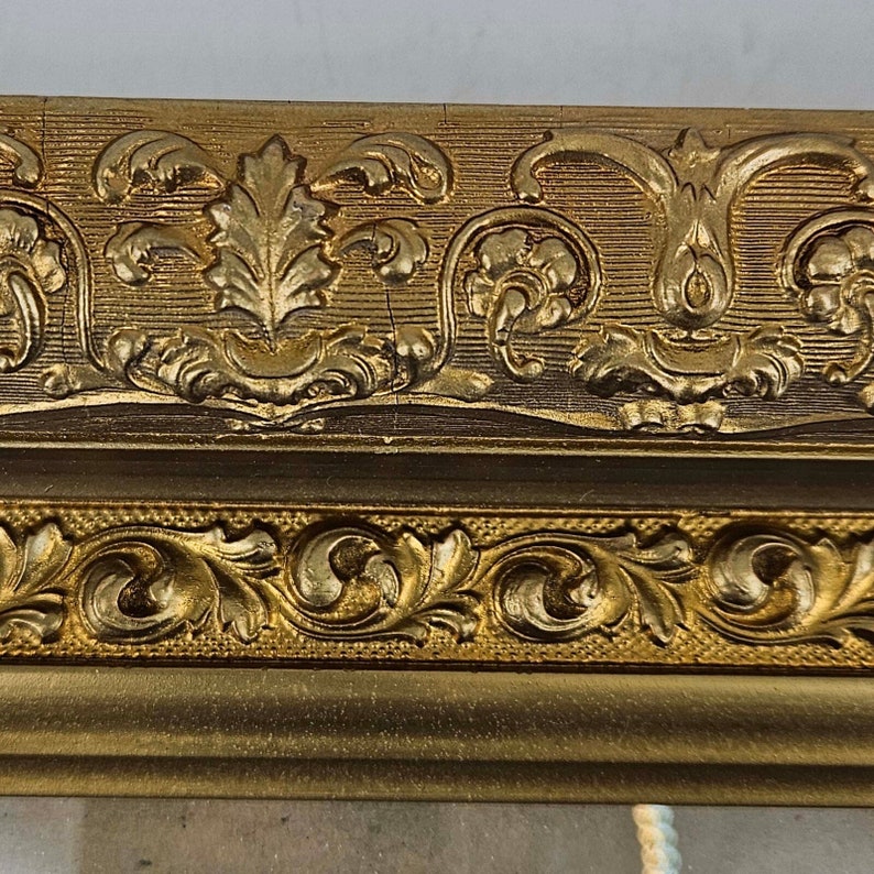 Vintage Antique Gilded Gold Picture Frame Gilt Wood and Gesso for 14X11 ...