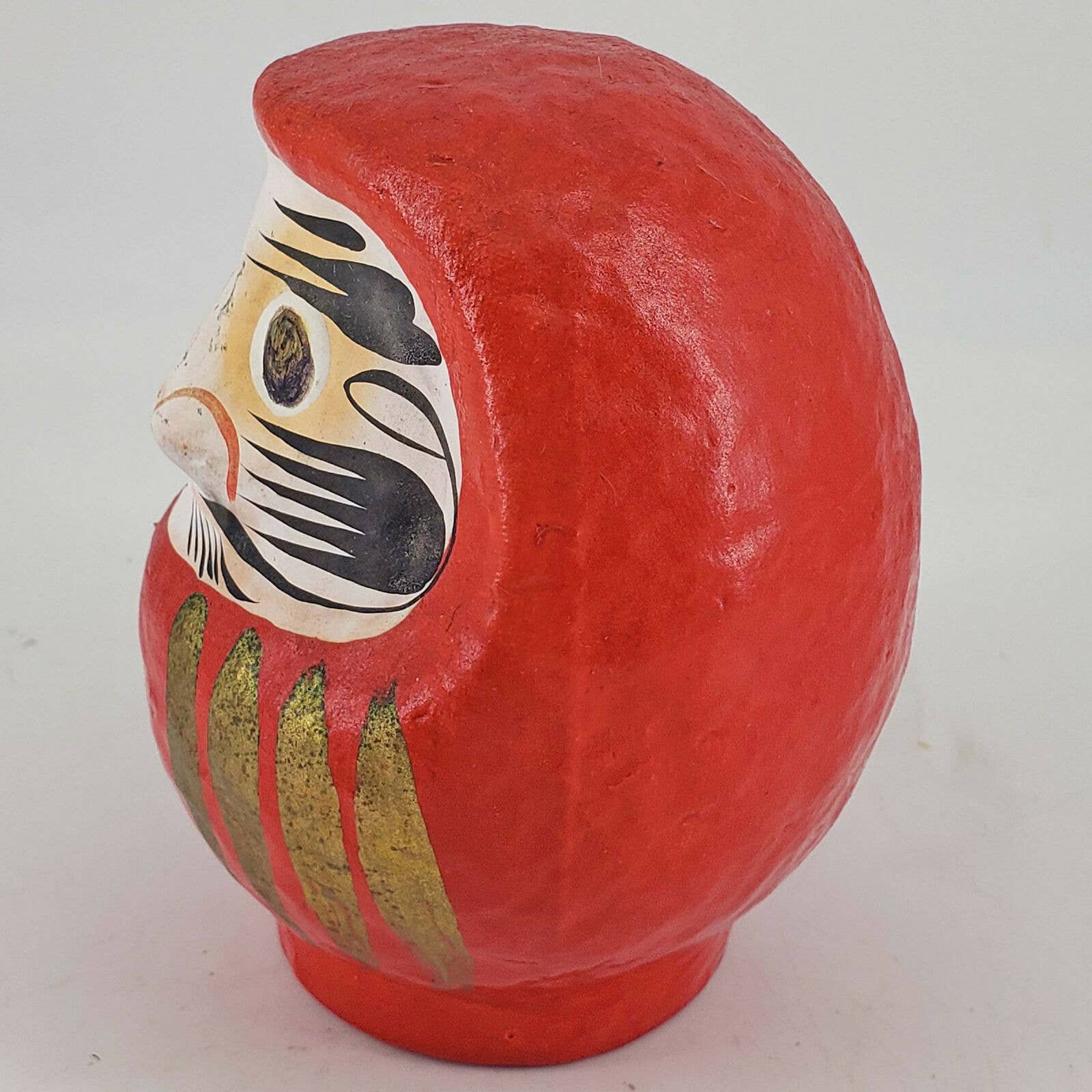 Japanese Daruma Doll Red Wishing Doll Paper Mache 4.5 - Etsy