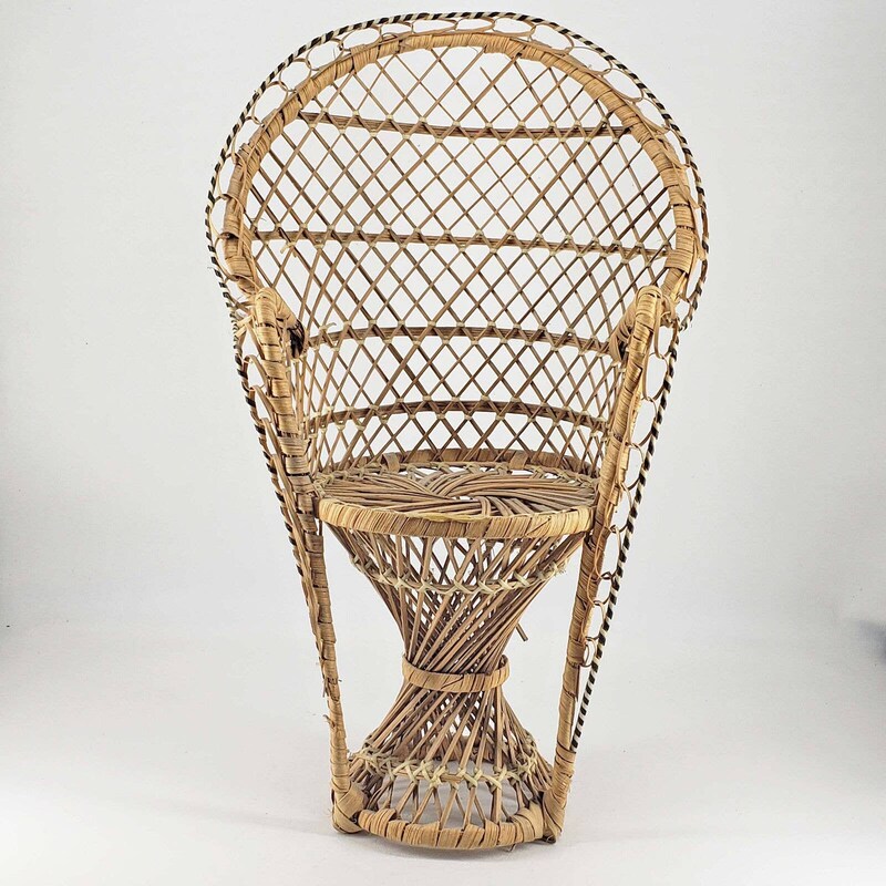 Rattan Fan Chair - Etsy