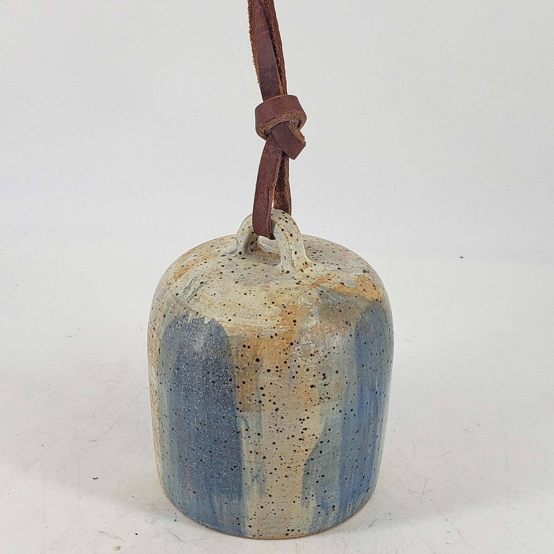 Vintage Studio Art Pottery Blue Drip Glazed Bell Windchime on - Etsy