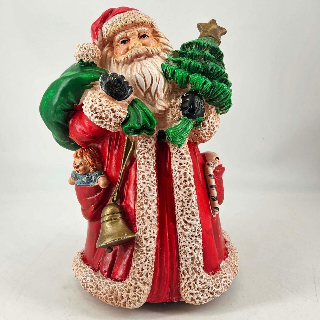 Vintage Small Blow Mold Laughing Santa Claus Figurine Decoration 8" - Etsy