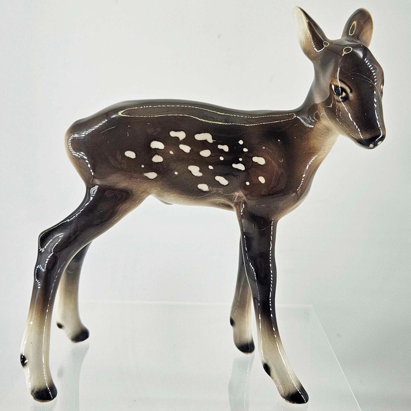 Vintage MCM Realistic Ceramic Deer Figurine Spotted Fawn - Etsy