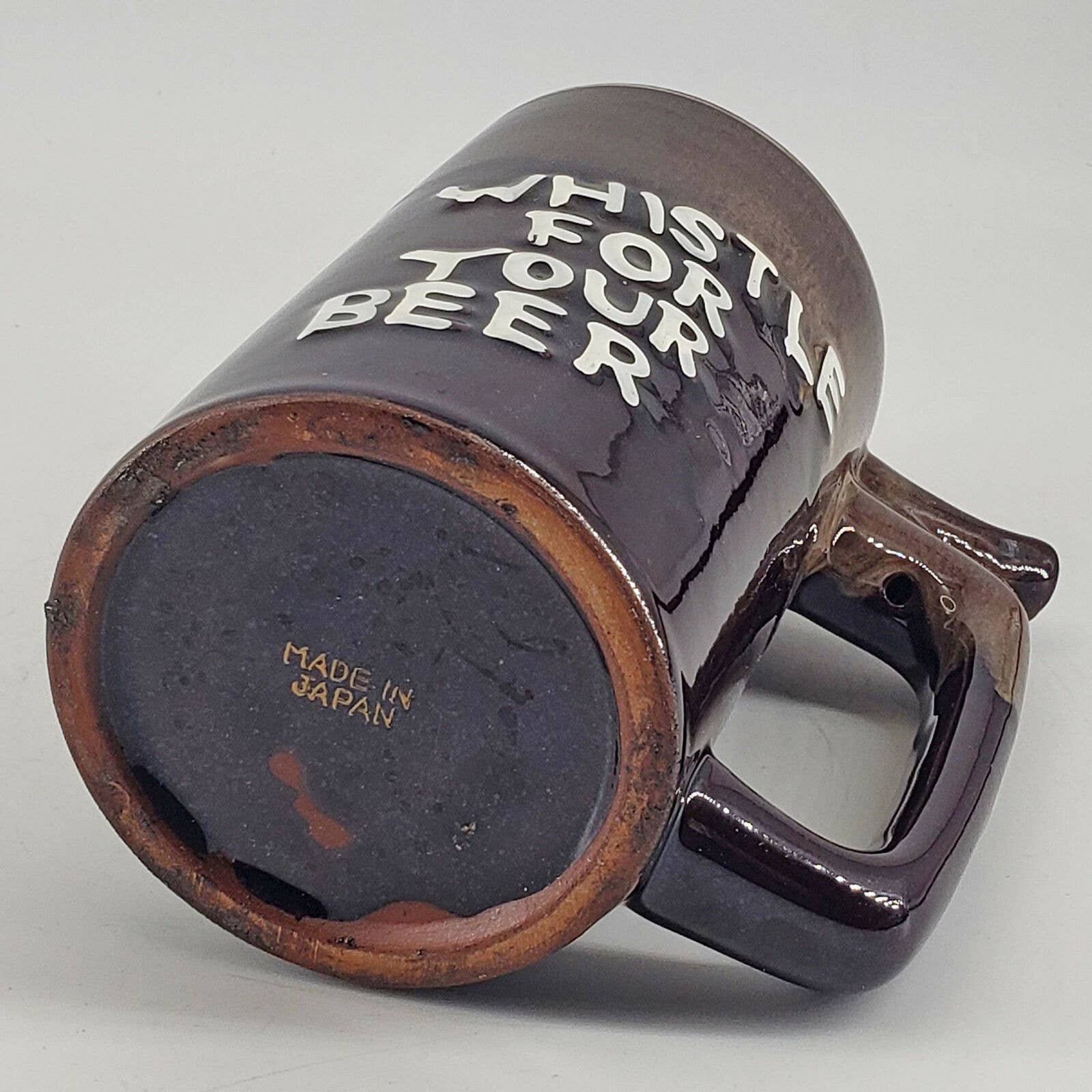 Vintage Wet Your Whistle for Your Beer Mug Ceramic Tankard Built in ...
