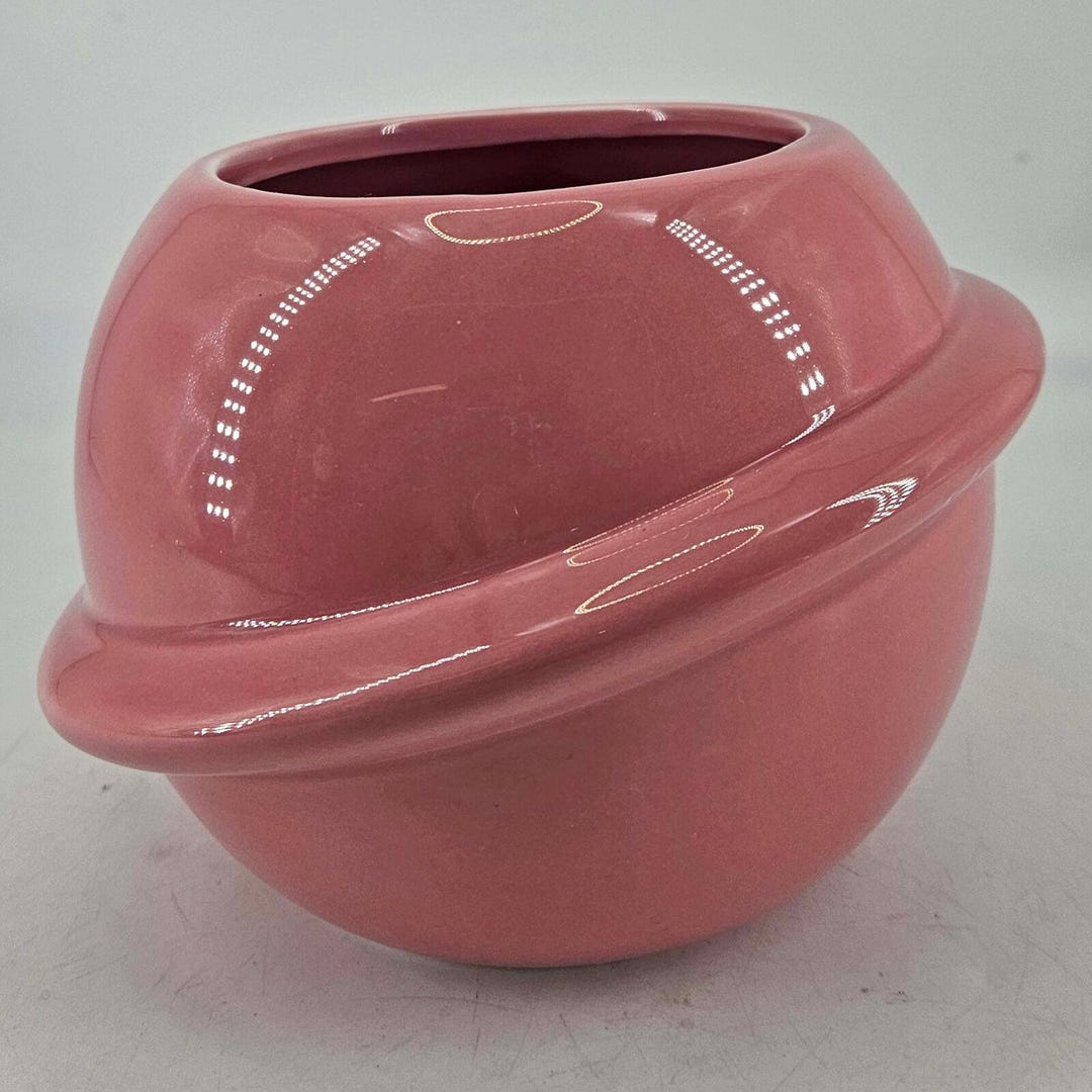Mid Century Modern MCM Style Planter Vase Figurine Mauve Ceramic - Etsy