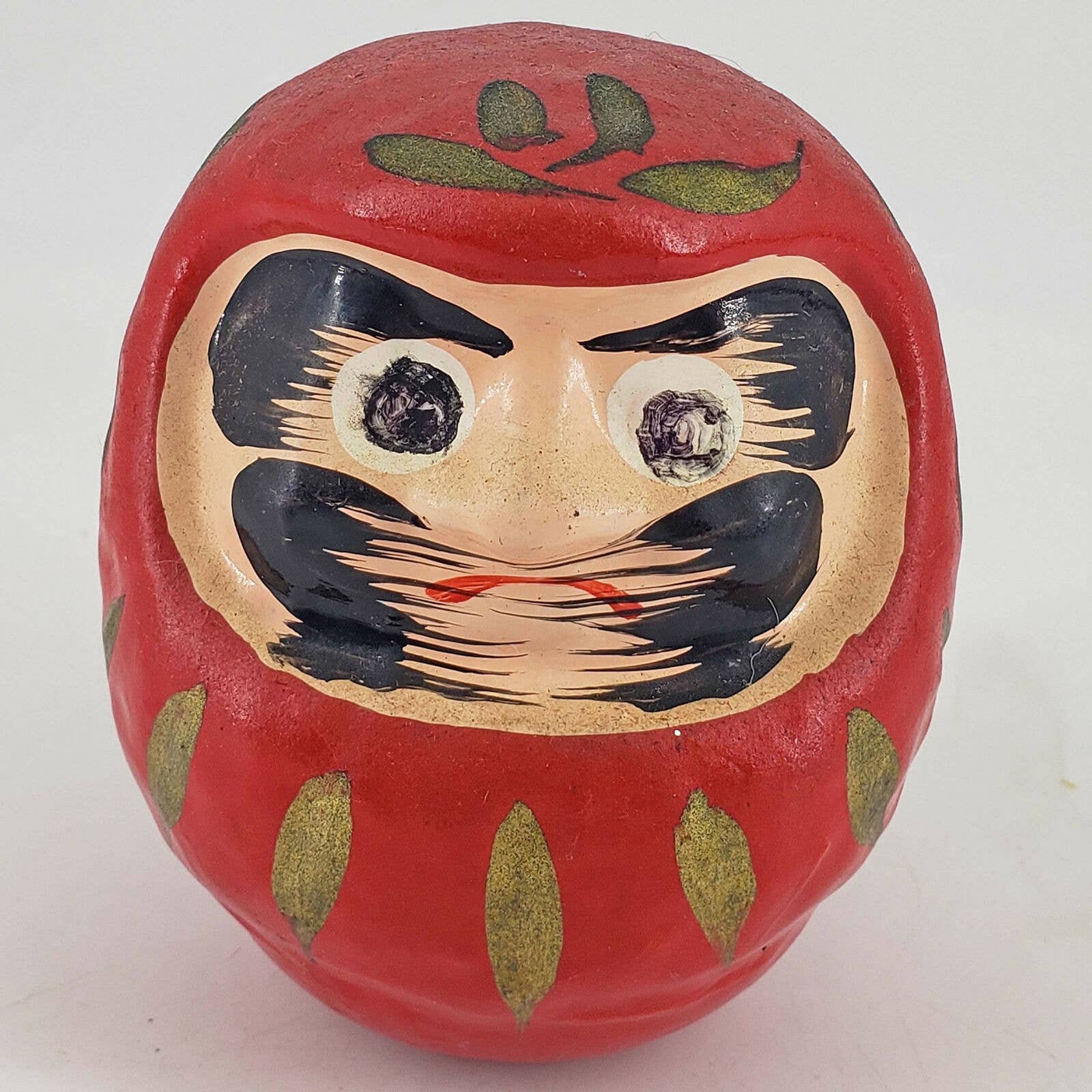 Japanese Daruma Doll Red Wishing Doll Paper Mache 4 - Etsy