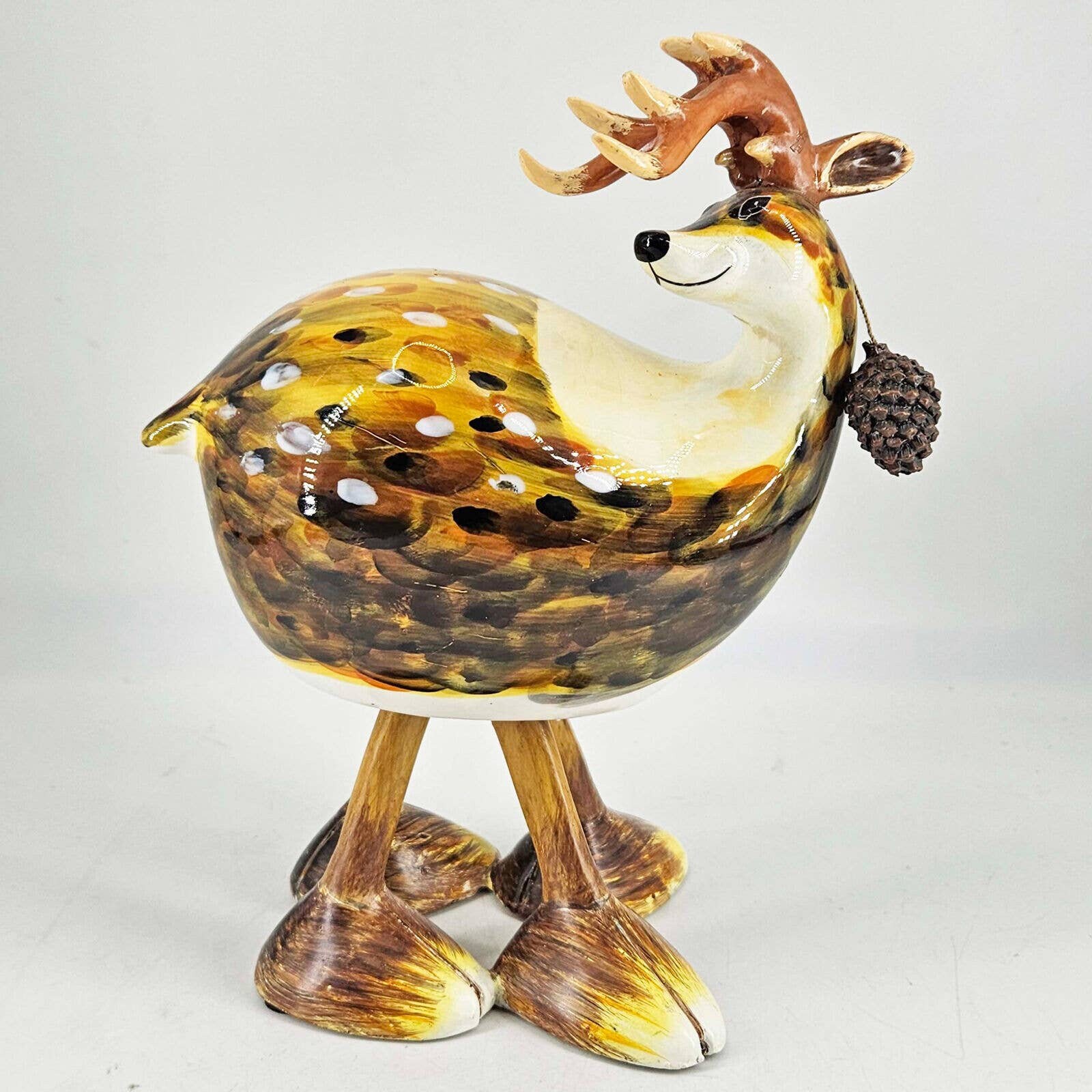 Large Wobbly Deer Reindeer Moose W Antlers Figurine Decor 9 - Etsy