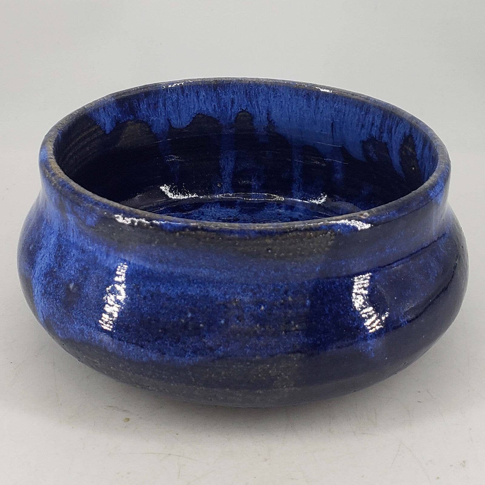 Studio Art Pottery Hand Turned Blue Glazed Signed Clayton Bowl - Etsy