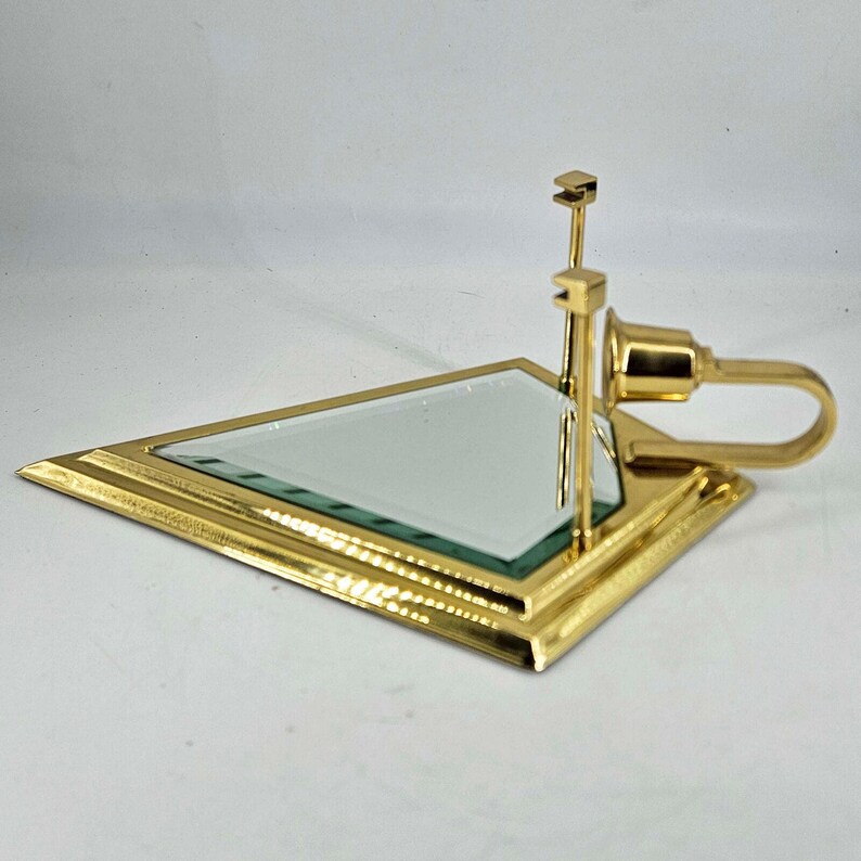 Set of 3 Retro Partylite Infinity Candle Wall Sconce Brass Beveled ...