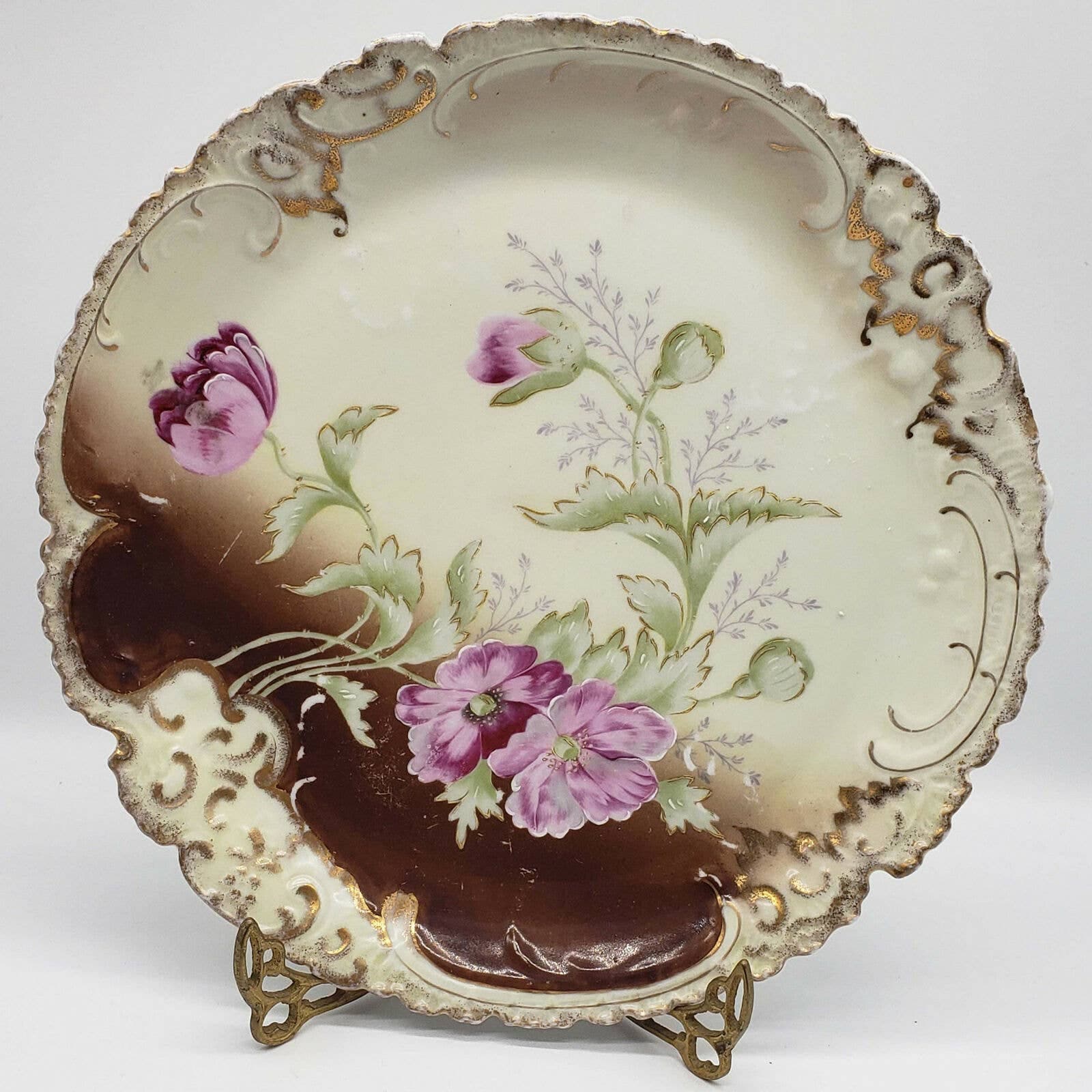 Antique Hand Painted Gold Detail Antique Merkelsgrun Porcelain - Etsy