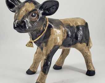 Cow Calf Figurine | Etsy