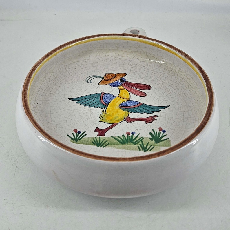 Vintage Ceramic Dish Hand Painted and Signed by Swiss Artist Alb Hans ...