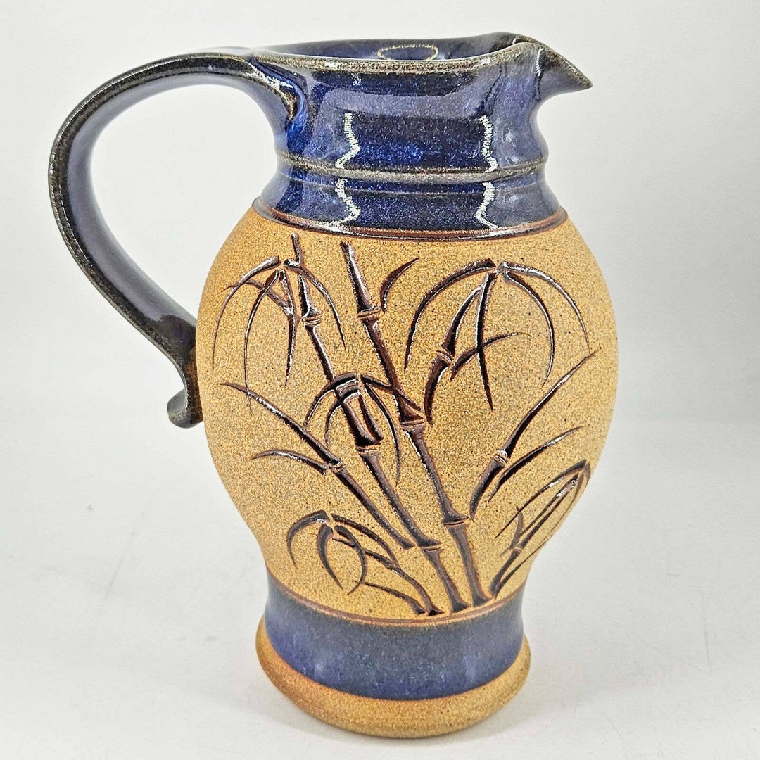 Signed Vintage Mark Blumenfeld Laguna Beach CA Studio Pottery Pitcher ...