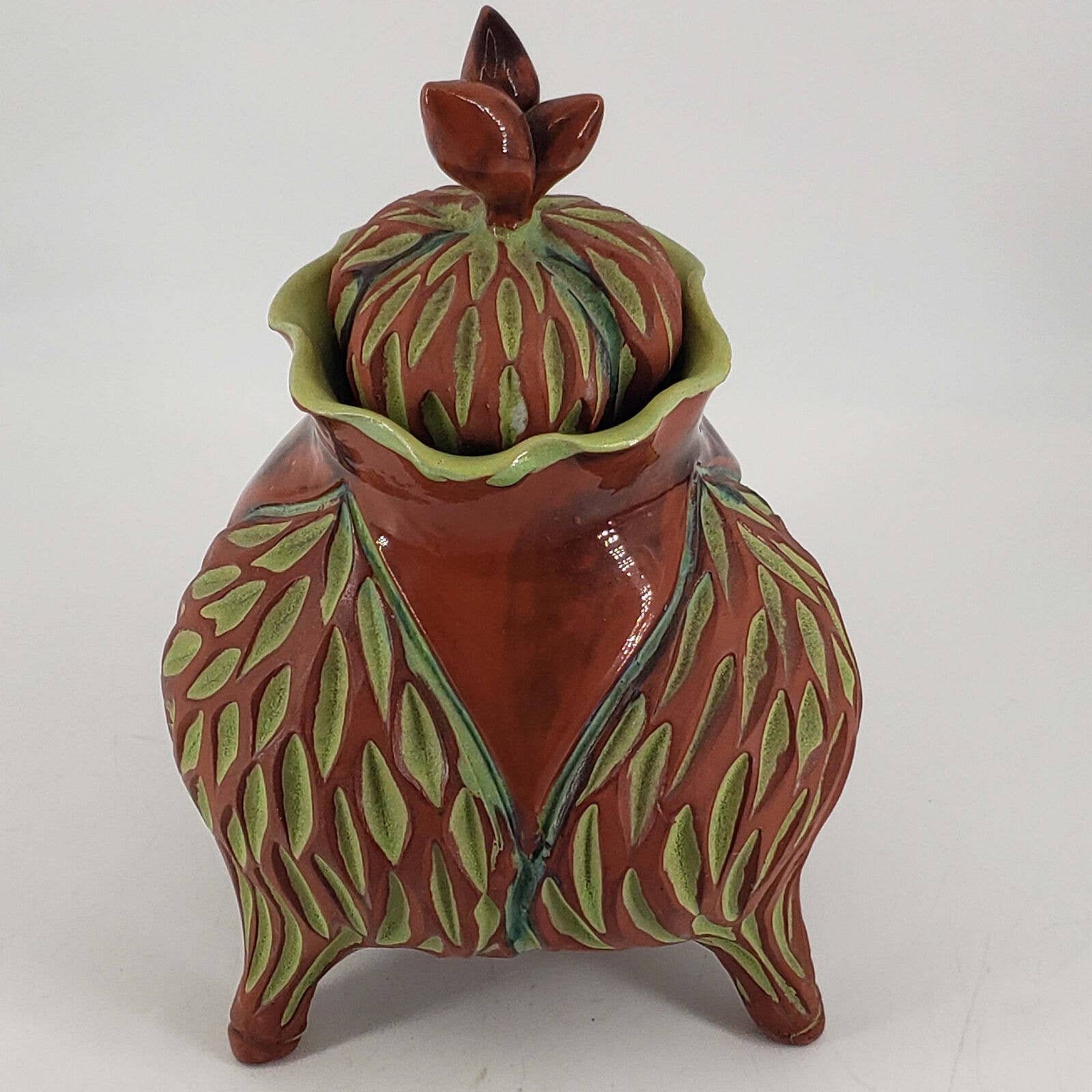 Rare Studio Art Pottery Unique Garlic Shaped Jar Dish W Garlic - Etsy