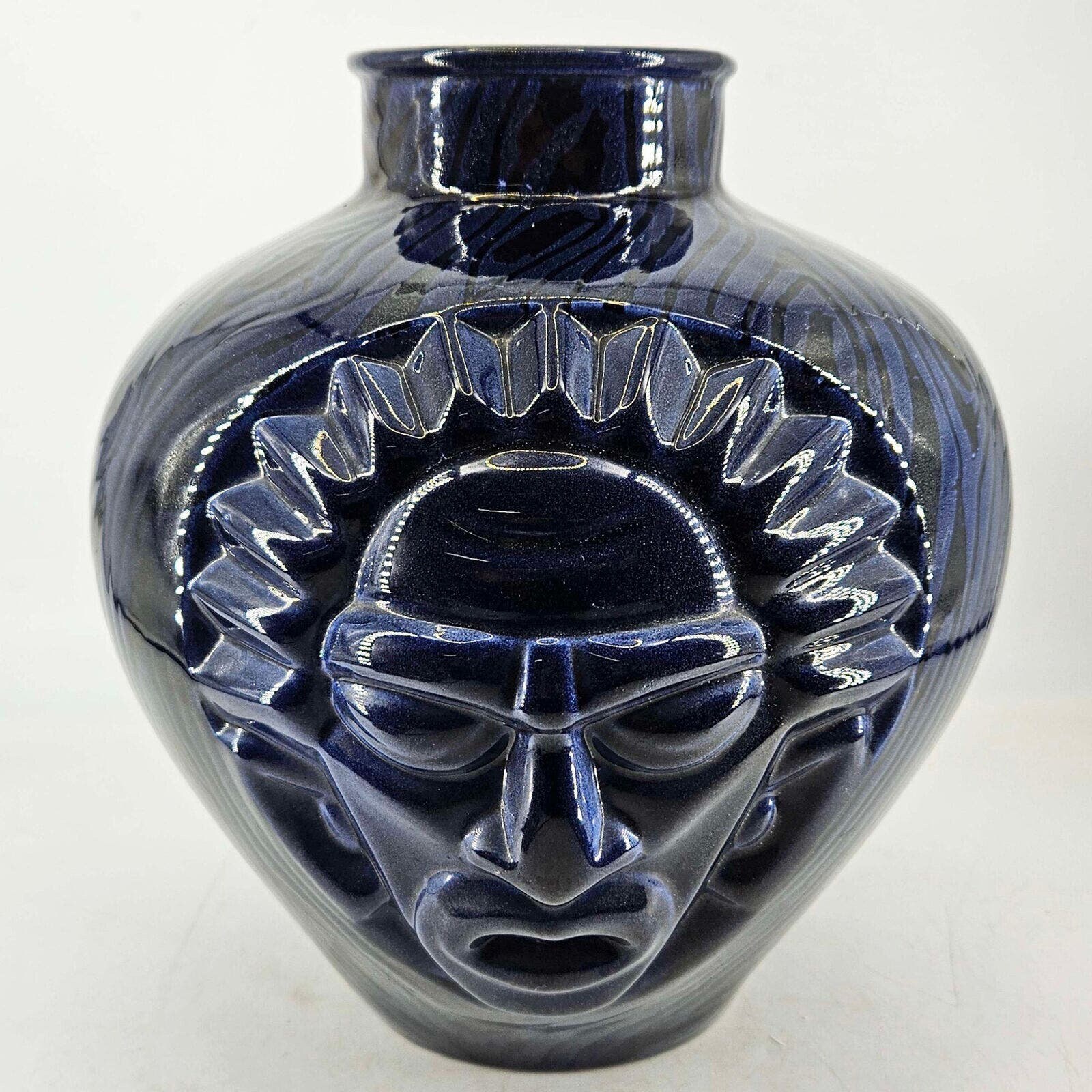 Mid Century Modern MCM Style Art Pottery Vase W 3D Dimensional Ugly ...