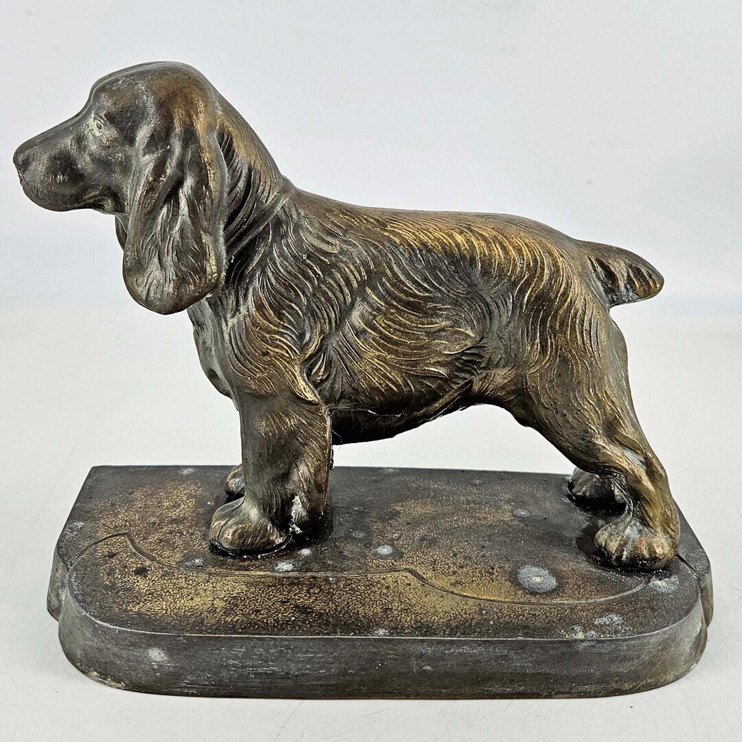 Antique Frankart Brass Cocker Spaniel Bookend Vintage 1930's - Etsy