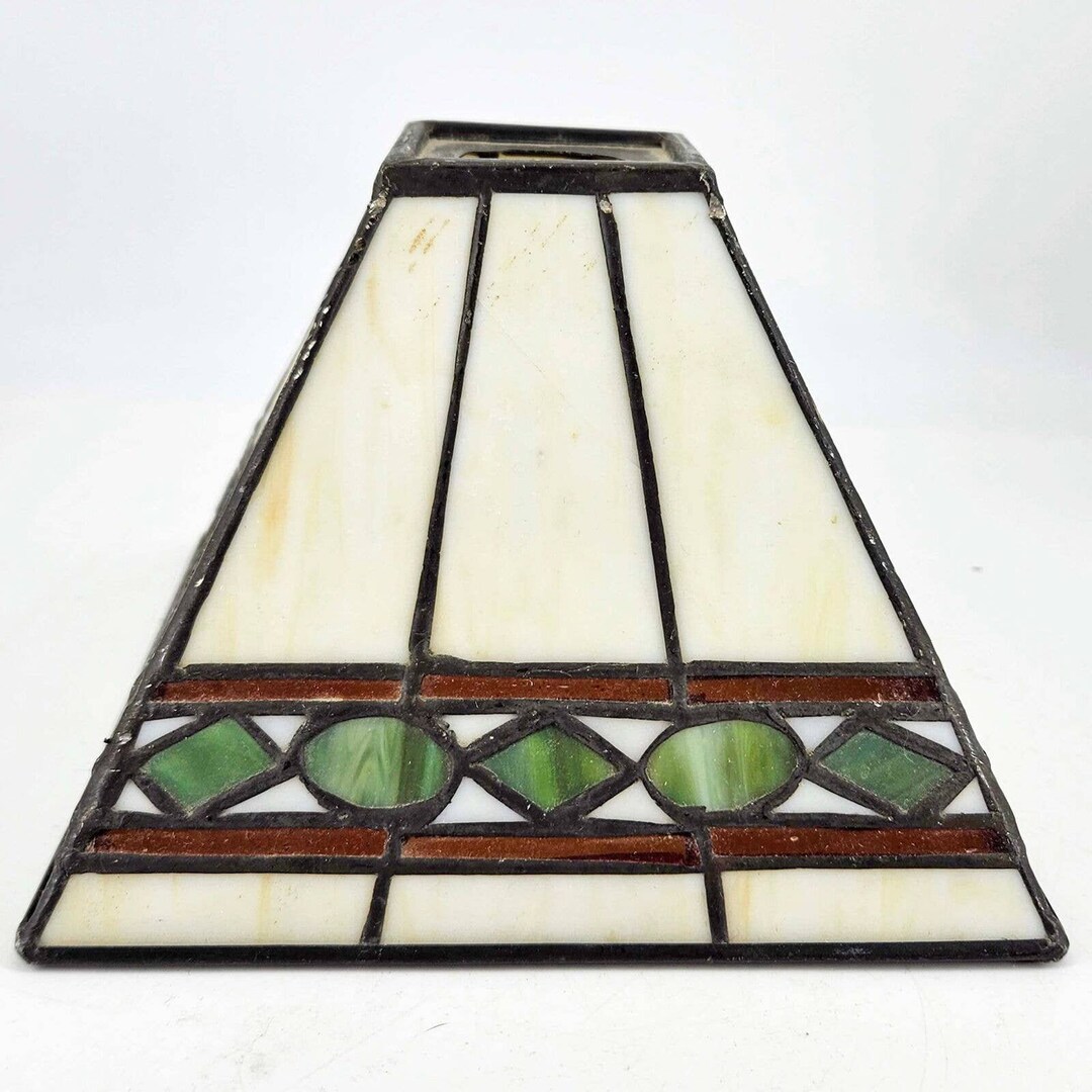 Stained Glass Slag Art Deco Mission Craftsman Tiffany Style - Etsy