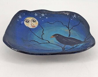 Painted Ceramic Moon - Etsy