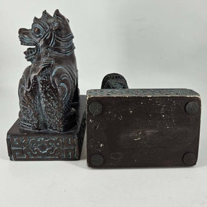 Pair of Chinese Foo Dogs Fu Lions Resin Asian Feng Shui - Etsy