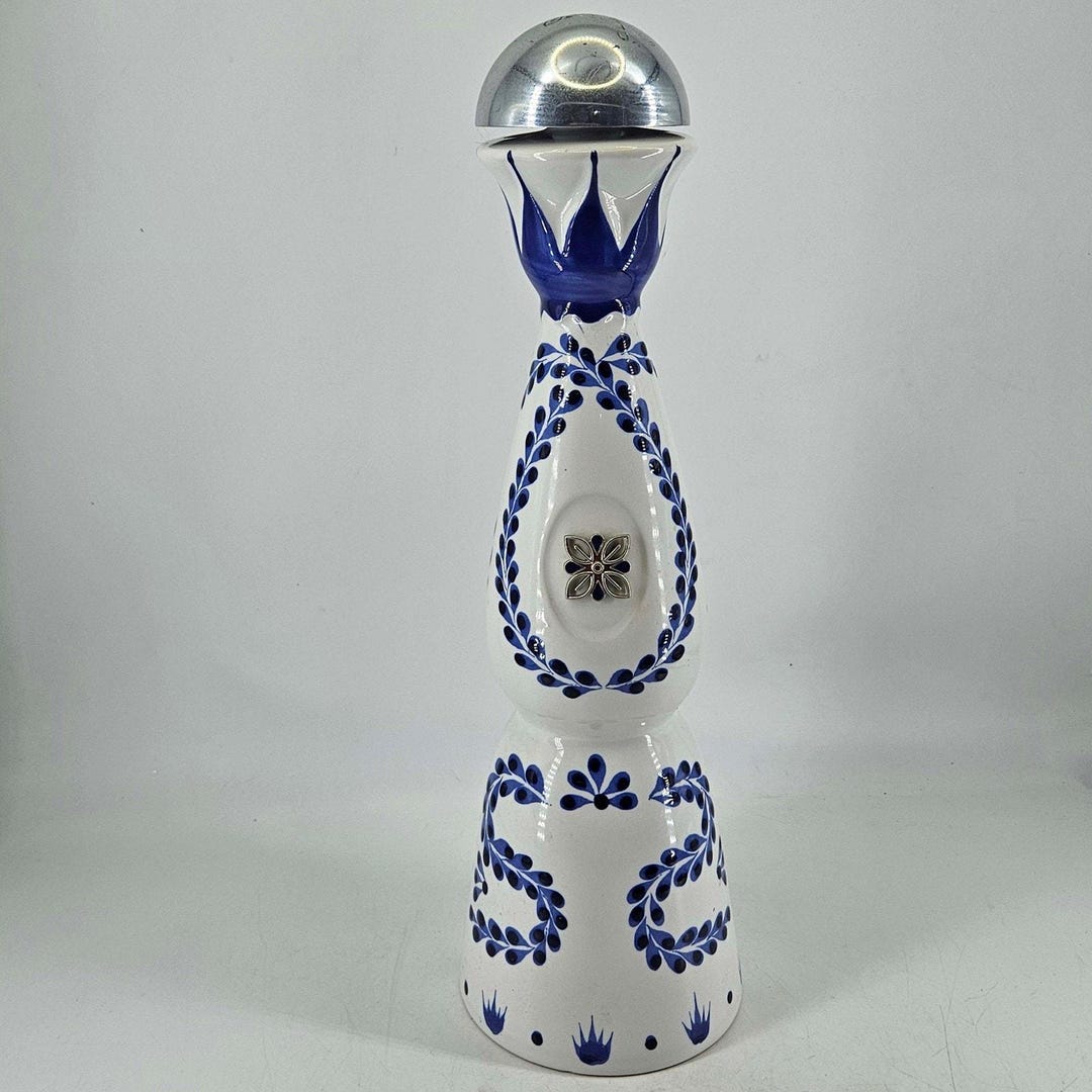 Clase Azul Reposado Tequila 15" Empty Bottle Hand Painted 750ml W Bell ...