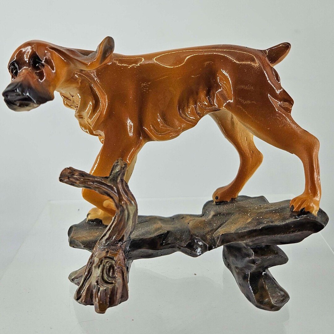 Unique Realistic Irish Setter Hunting Dog in Motion Small Resin ...