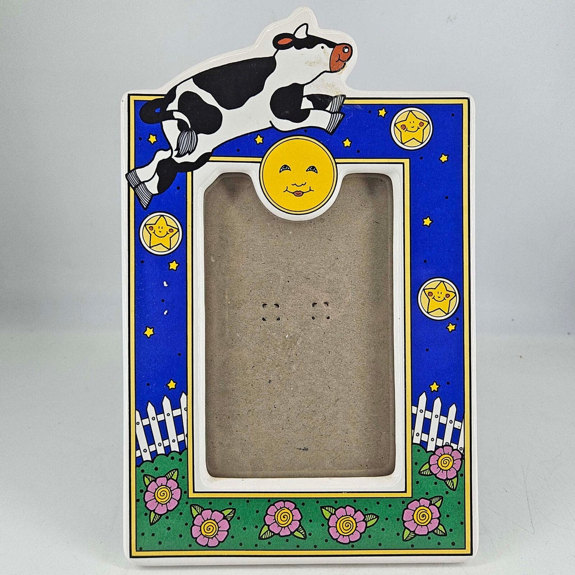 Cow Jumped Over the Moon Nursery Rhyme Russ Photo Frame Cat Fiddle - Etsy