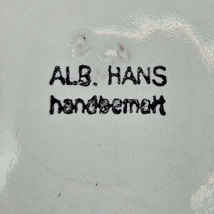 Vintage Ceramic Dish Hand Painted and Signed by Swiss Artist Alb Hans ...