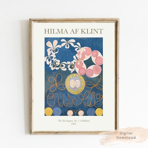 Hilma Af Klint the Ten Largest No.1 1907 DIGITAL DOWNLOAD, Abstract ...