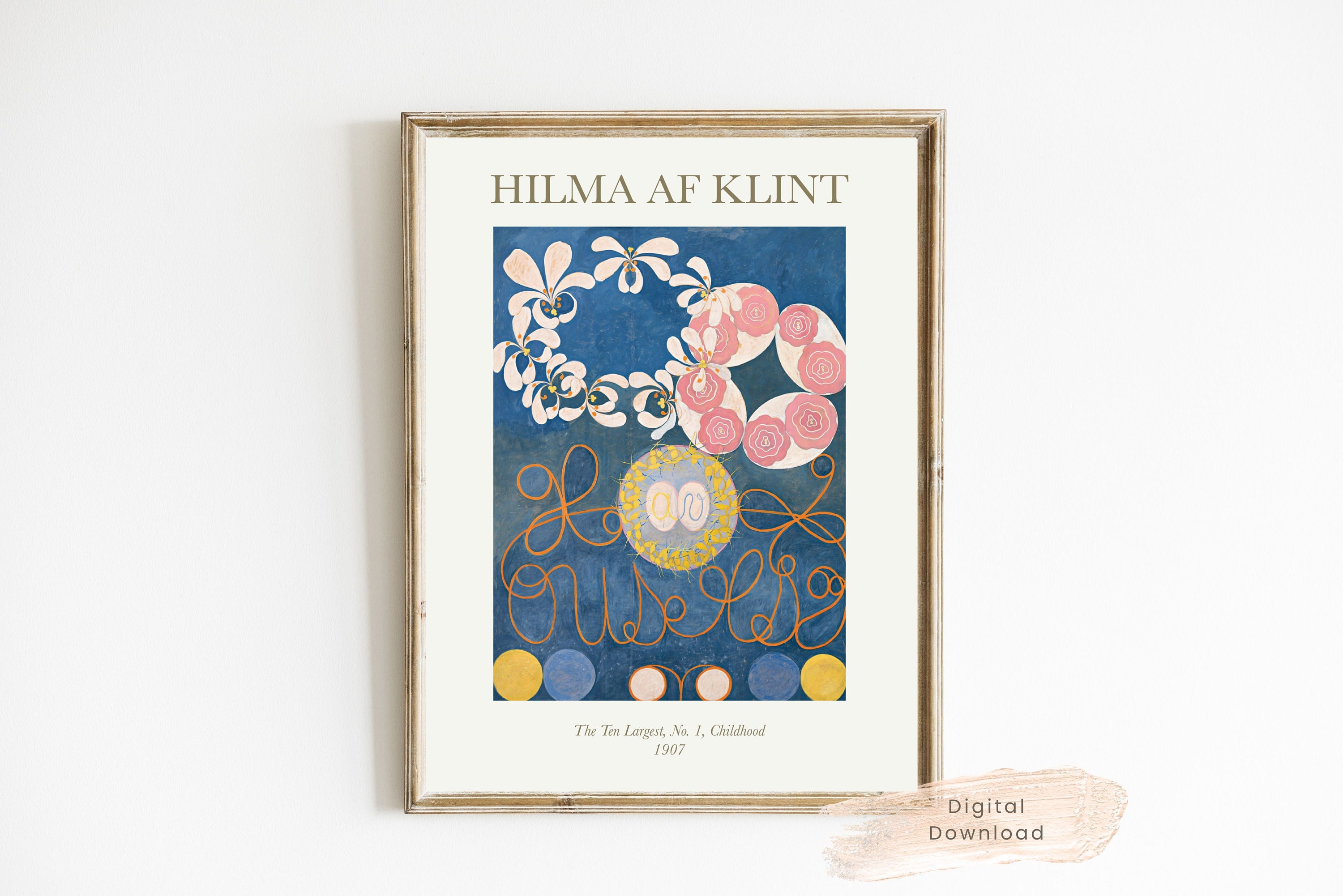 Hilma Af Klint the Ten Largest No.1 1907 DIGITAL DOWNLOAD, Abstract ...