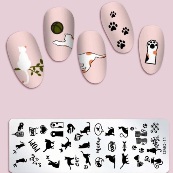 Cat Nail Art - Etsy UK
