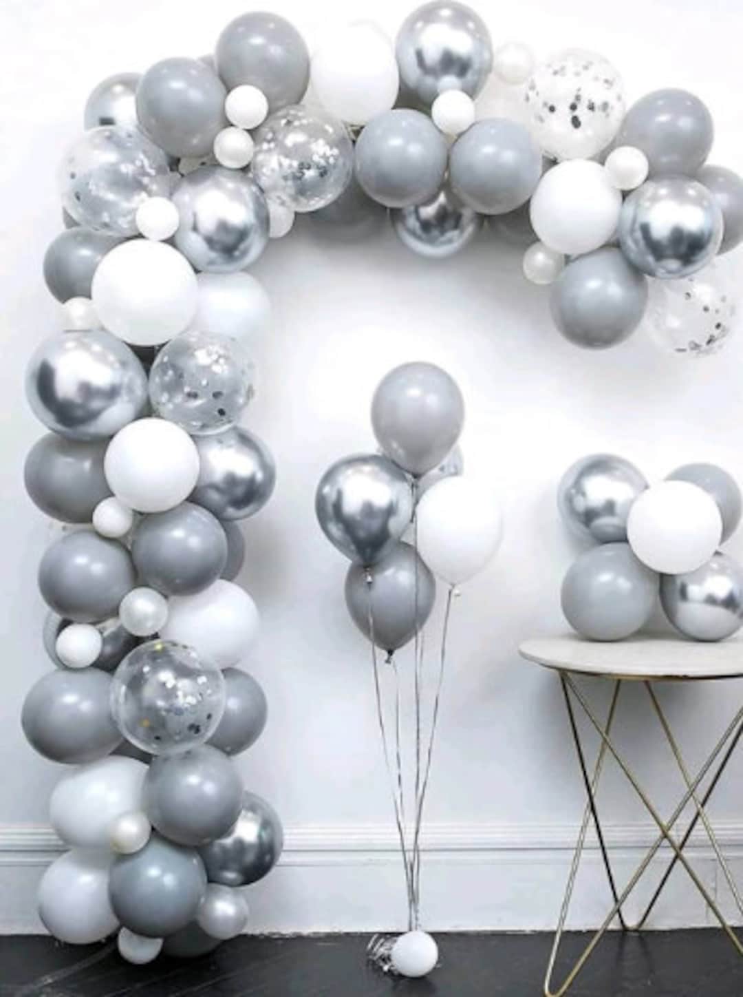 Silver Balloon Arch Wedding Arch Balloon Garland Balloon Arch - Etsy