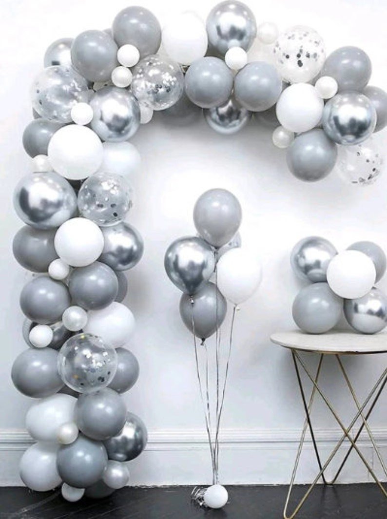 Silver Balloon Arch Wedding Arch Balloon Garland Balloon Arch - Etsy