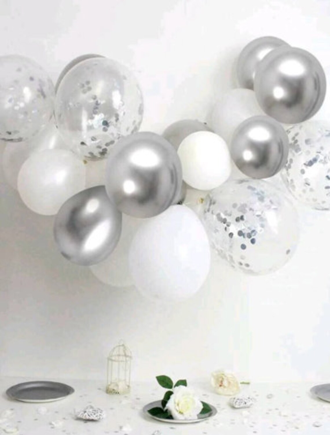 Silver Balloon Arch Wedding Arch Balloon Garland Balloon Arch - Etsy
