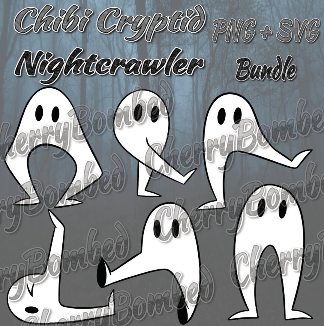 Chibi Cryptids Nightcrawler Bundle PNG + SVG - Etsy