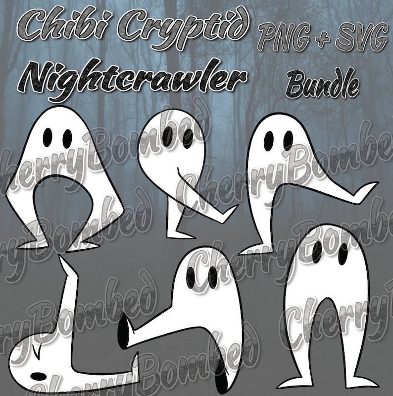 Chibi Cryptids Nightcrawler Bundle PNG SVG - Etsy