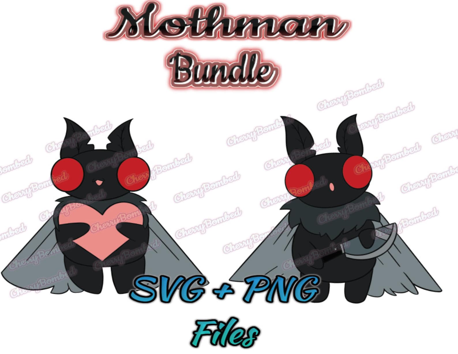 Cryptids/mythology Chibi Mothman SVG PNG Bundle - Etsy New Zealand